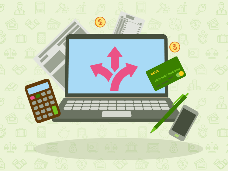 Computer Payroll Clipart