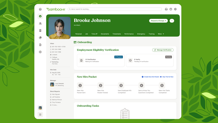 BambooHR® I-9 & E-Verify - BambooHR Marketplace | Your Favorite Integrated HR Apps