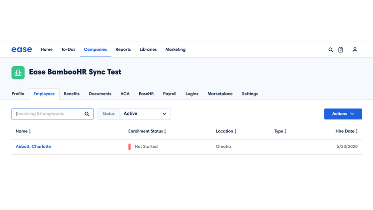 Ease - BambooHR Marketplace | Your Favorite Integrated HR Apps