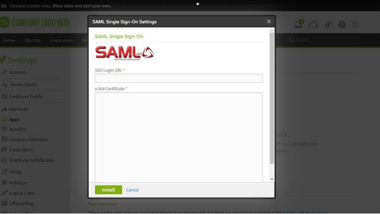 SAML - BambooHR Marketplace | Your Favorite Integrated HR Apps