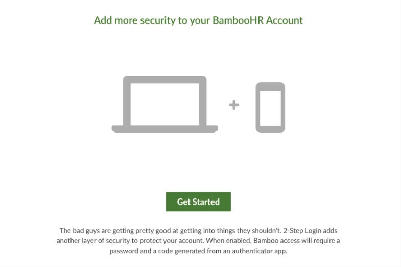 2-Step Login | Product Updates | BambooHR