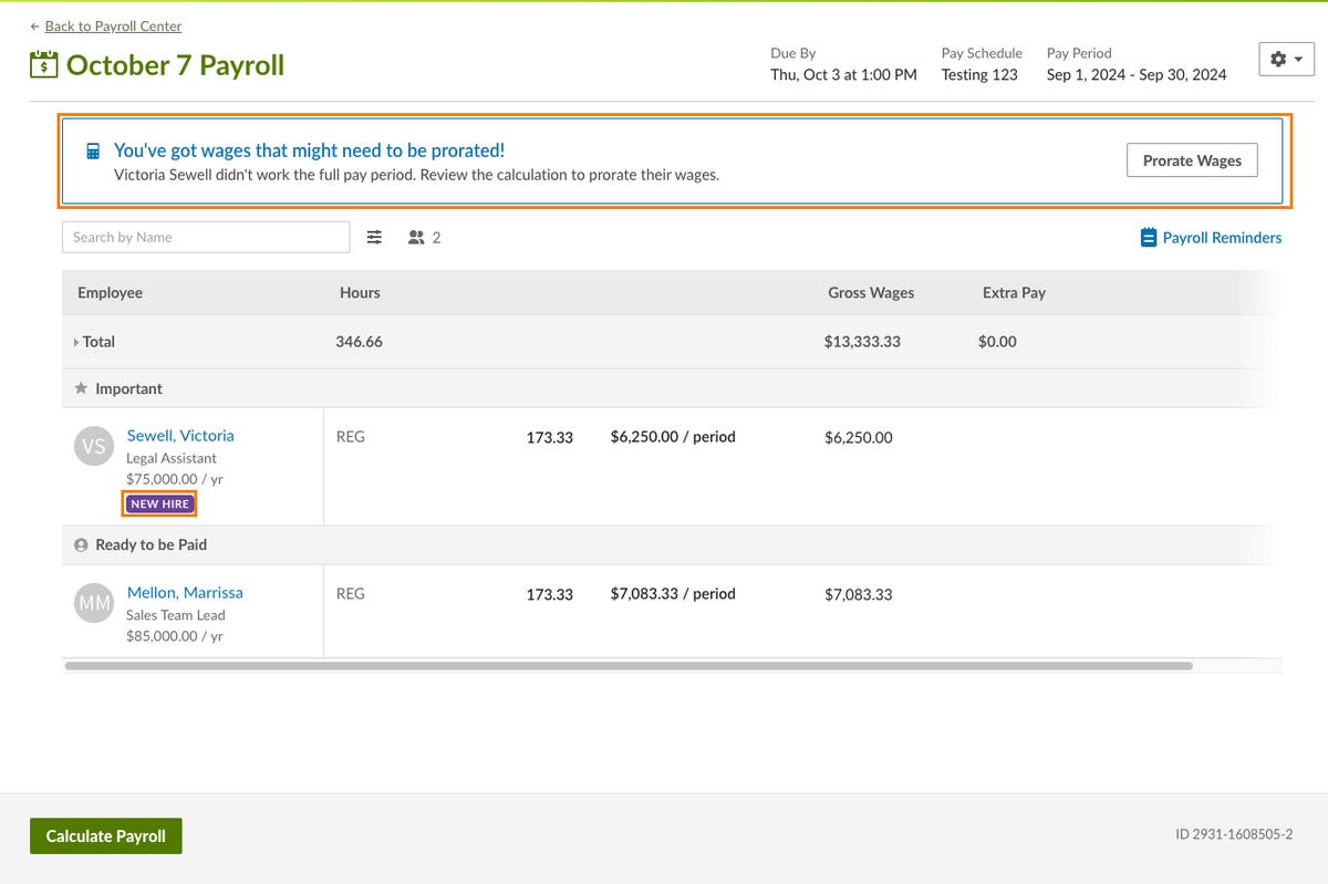 Salary Proration in BambooHR Payroll | Product Updates | BambooHR