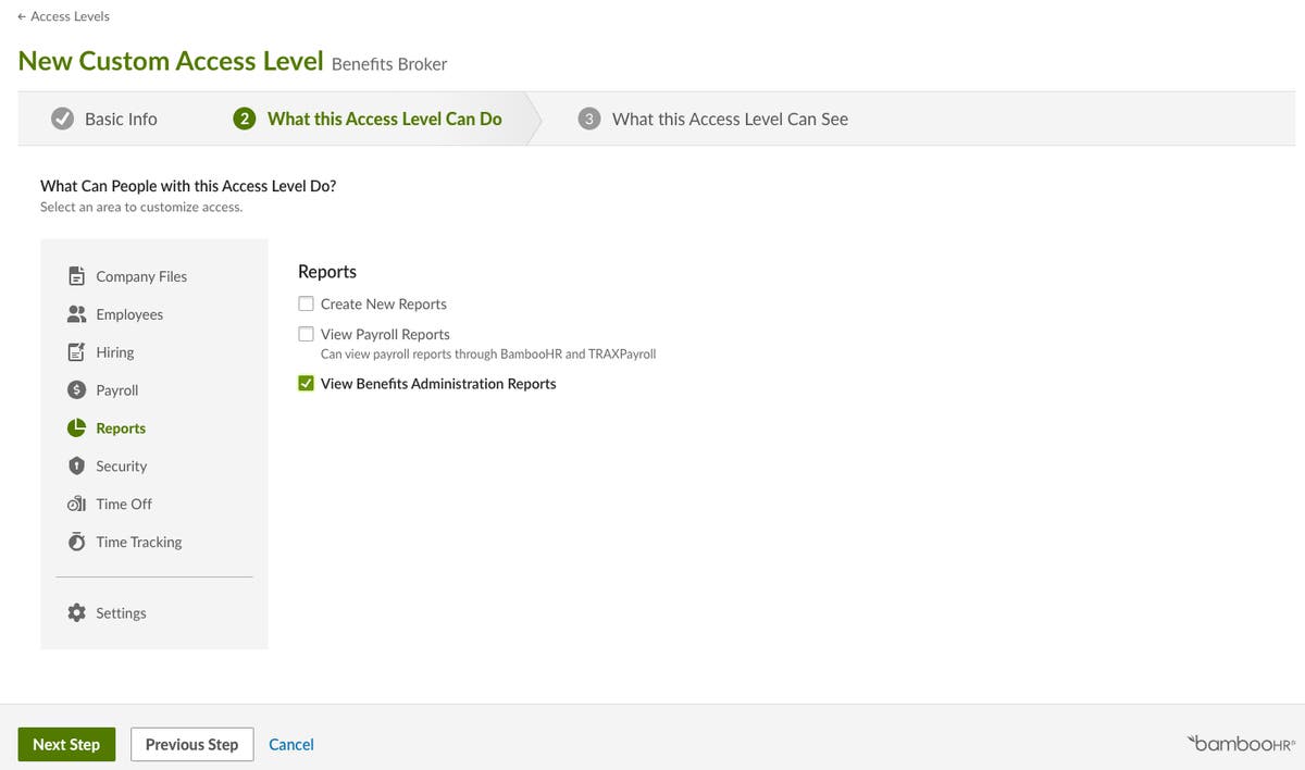 Broker View of Ben Admin Standard Reports | Product Updates | BambooHR