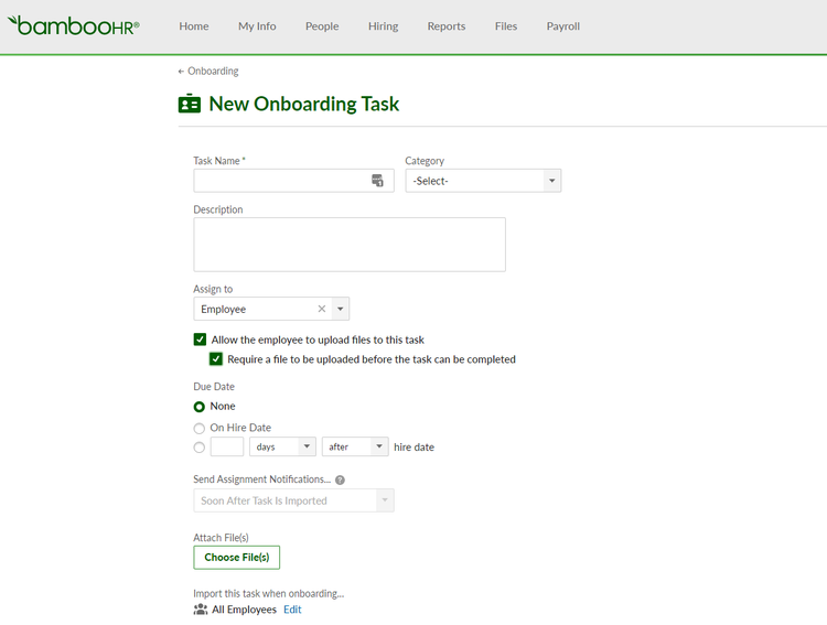 Require File Upload Option Product Updates Bamboohr