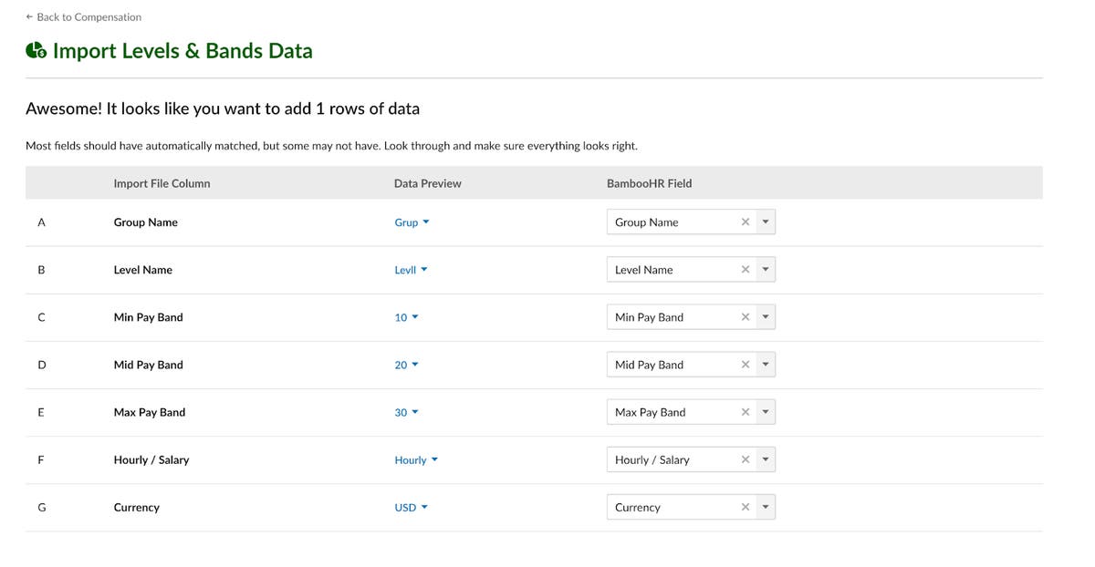 Import, Export, and Draft Mode for Levels and Bands | Product Updates ...