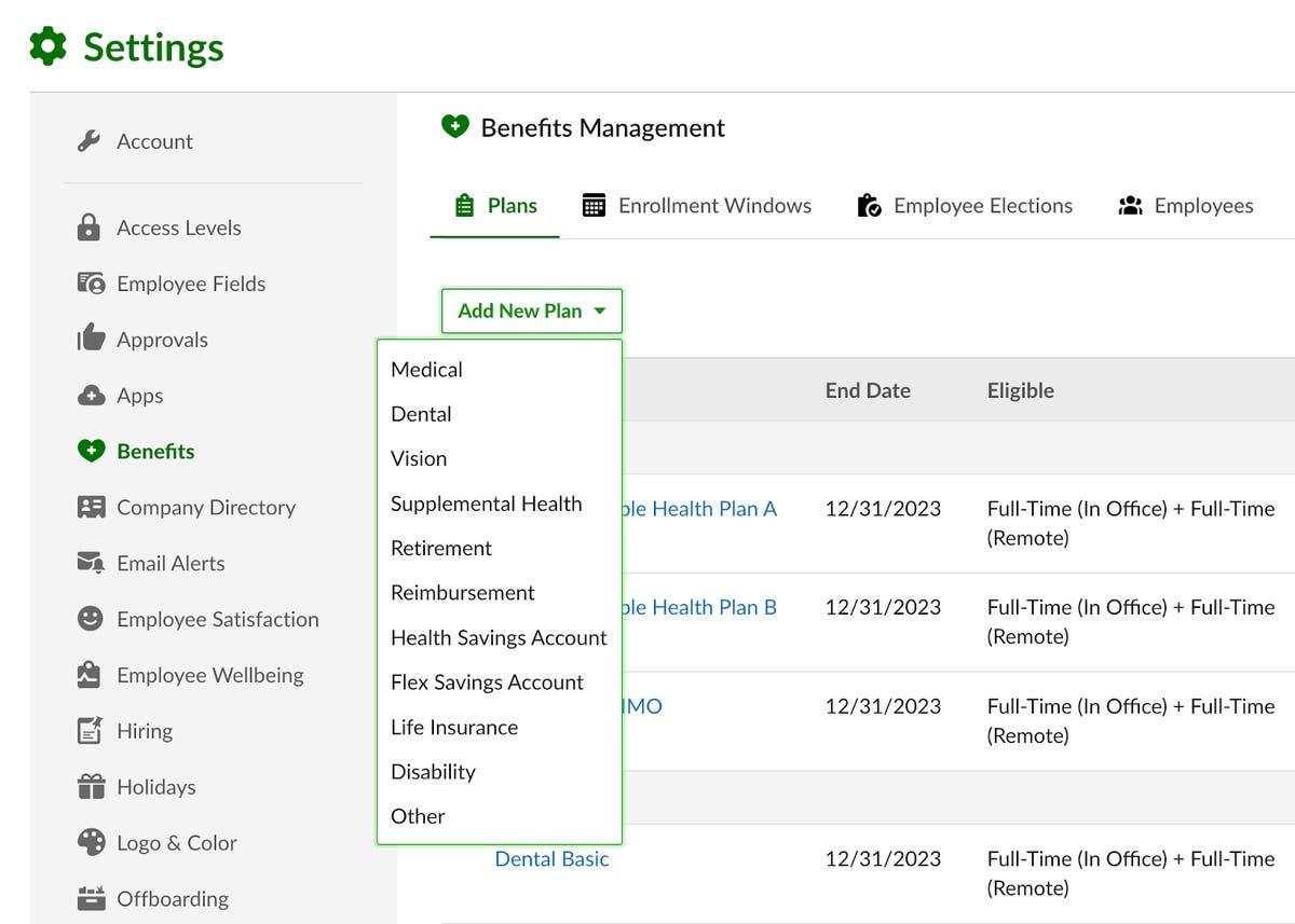 New Benefit Plan Types for Tax Year 2023, | Product Updates | BambooHR