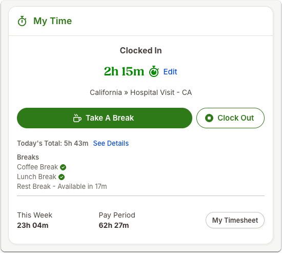 Meal and Rest Breaks on the Web and Mobile App | Product Updates | BambooHR