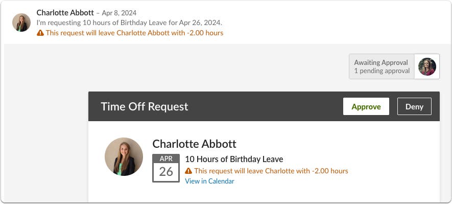 Clarify Balances on Time Off Requests | Product Updates | BambooHR
