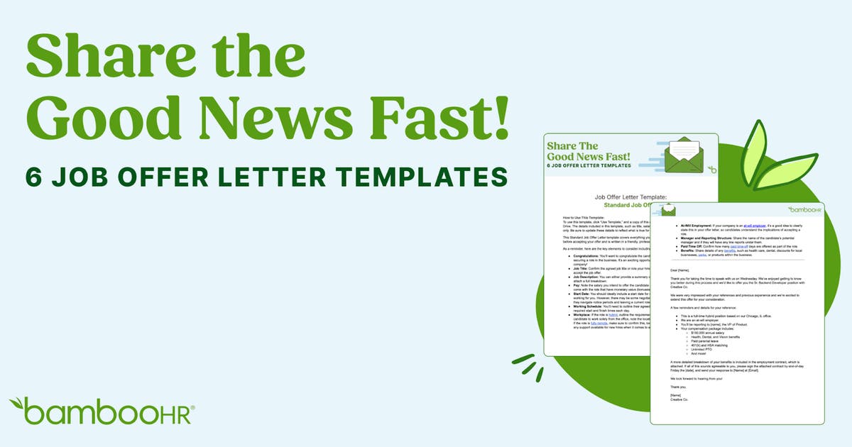 Streamline the Hiring Process with Customizable Job Offer Templates ...