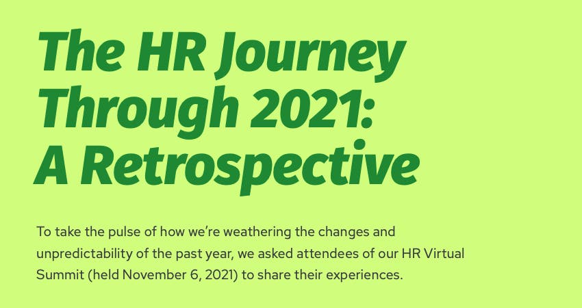 The HR Journey Through 2021: A Retrospective | BambooHR