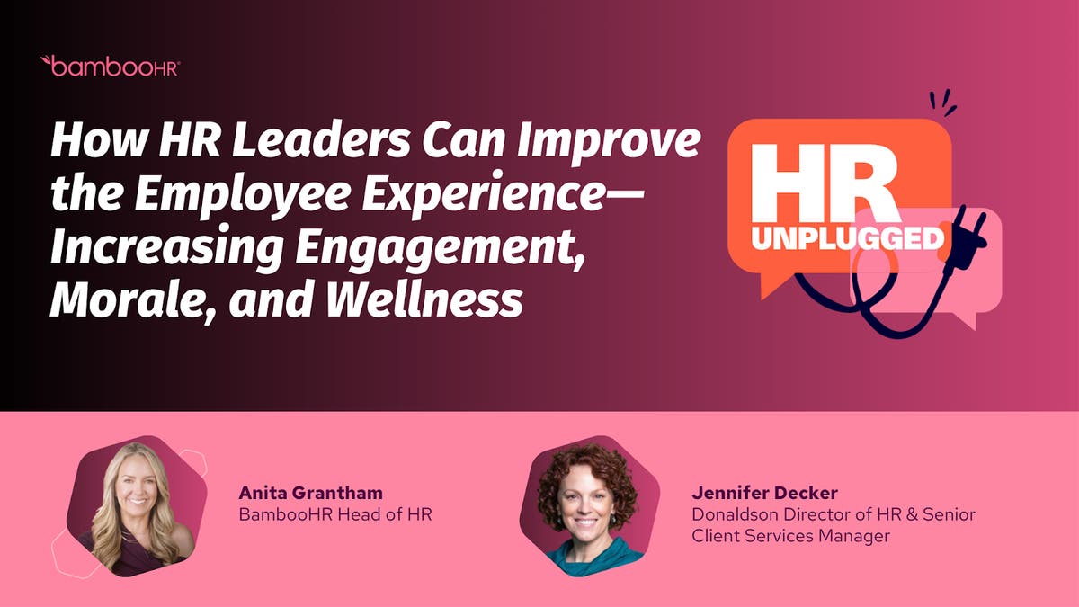 HR Unplugged Episode 32: How HR Leaders Can Improve the Employee ... HR Unplugged Episode 32: How HR Leaders Can Improve the Employee ...