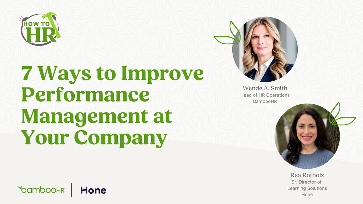 How to HR: 7 Ways to Improve Performance Management at Your Company