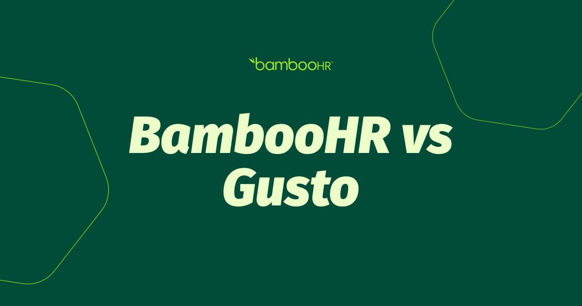 BambooHR vs Gusto | Compare Features & Services | BambooHR